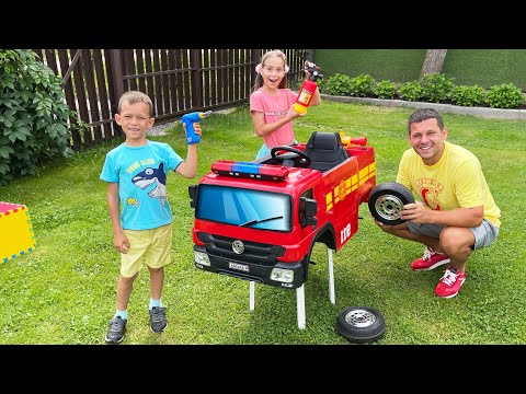 Giant Toys Truck Surprise for Max / Funny Kids Adventure stories / Video compilation