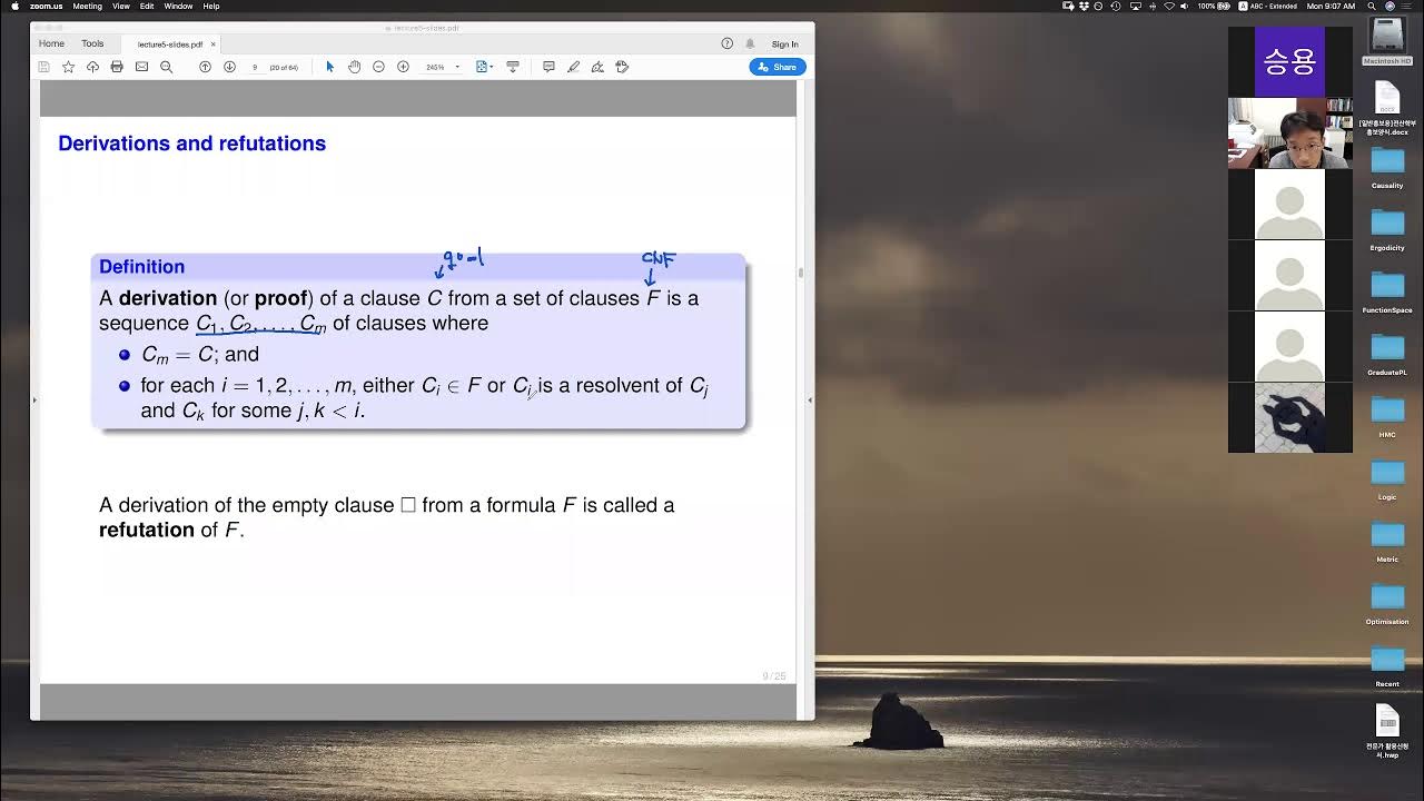 Lecture 9, CS402 Introduction to Logic for Computer Science (Spring 2020) - YouTube