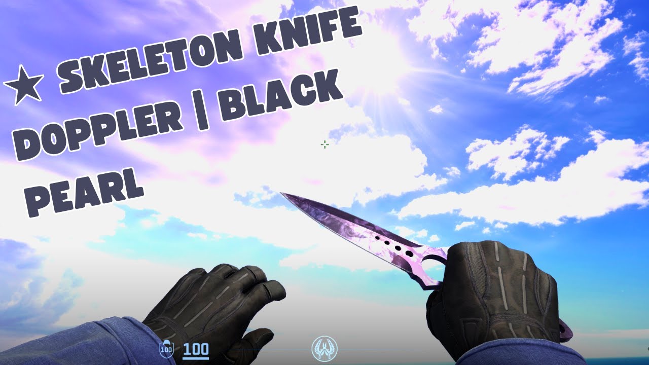 Skeleton Knife Doppler Black Pearl - YouTube