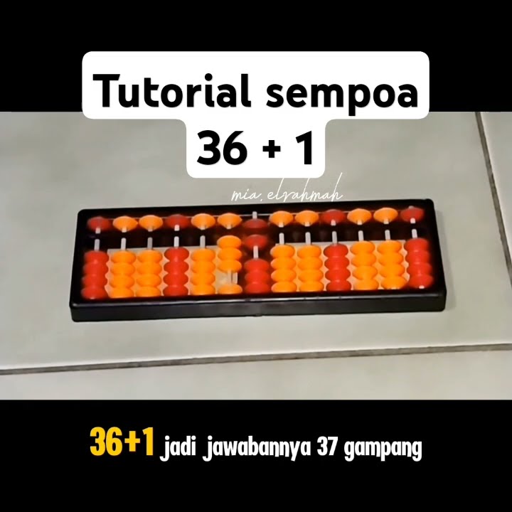 Tutorial sempoa 36 + 1 - YouTube