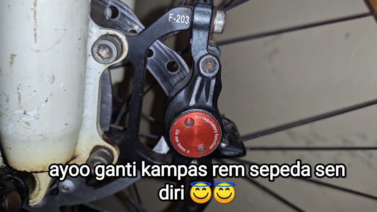 Cara Mengganti Kampas Rem Cakram Sepeda Gunung MTB - YouTube