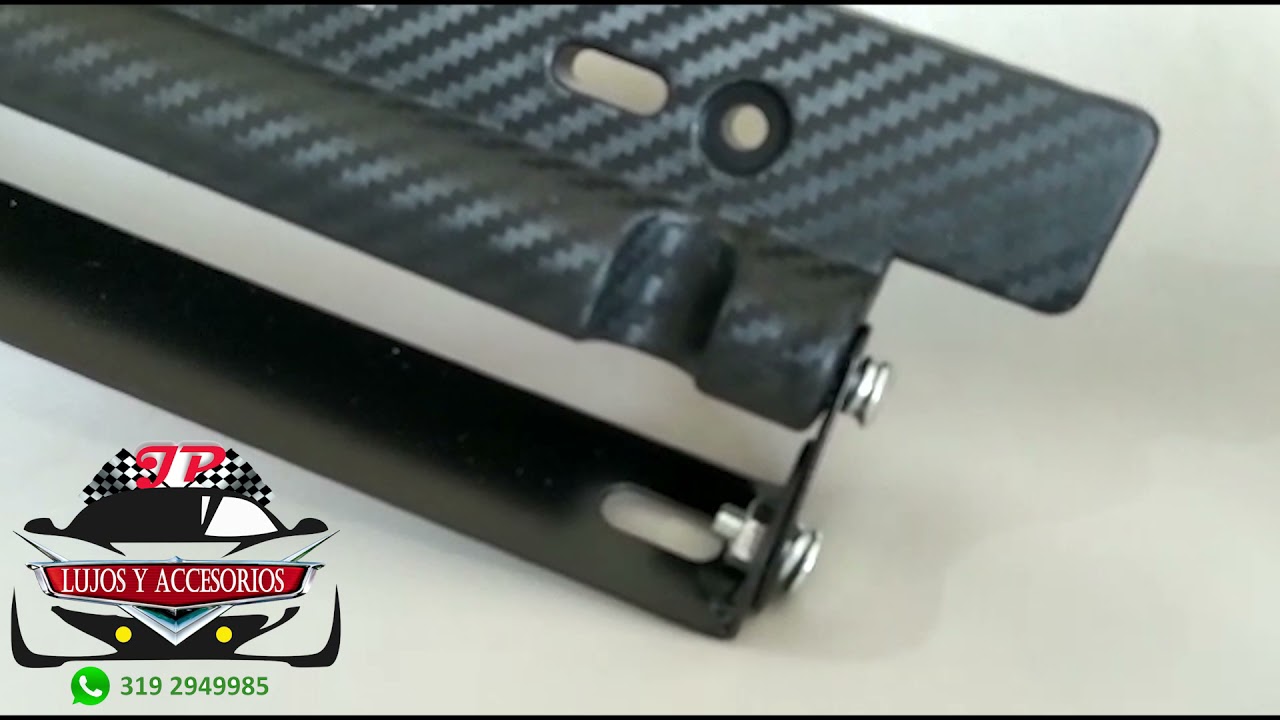 PORTAPLACAS DE LUJO PARA CARRO - CAMIONETA PORTA PLACAS - YouTube