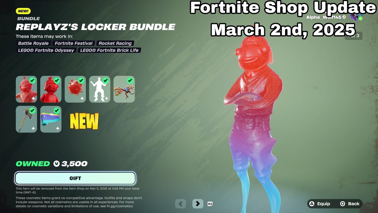 Fortnite: Item Shop Review [March 2nd, 2025] (Fortnite Chapter 6) New ...
