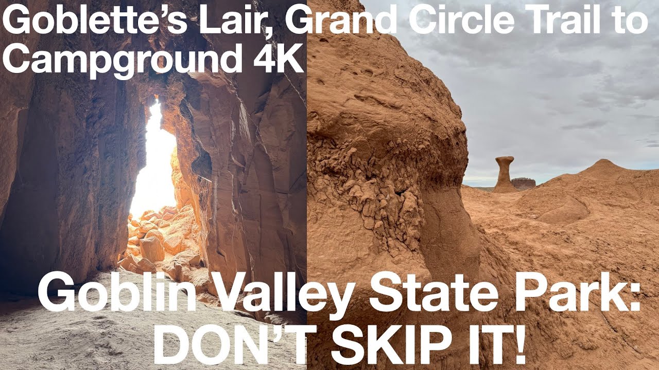 Goblettes Lair To Campground - Goblin Valley State Park FULL HIKE 4K ...