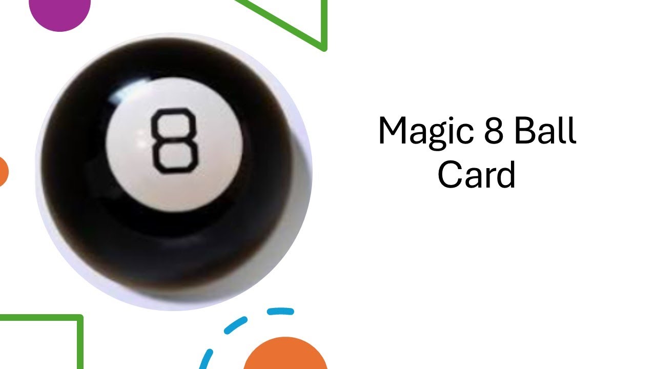 Make a Magic Eight Ball card, perfect Masculine Card too! - YouTube