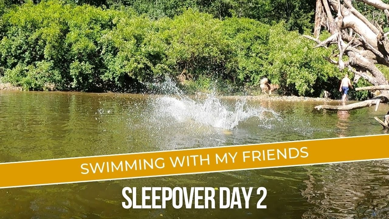 Swimming In the Creek - Sleepover Day 2 - YouTube