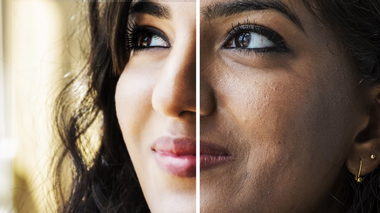 Photoshop MAKEOVER turns her into PERFECTED version of herself! - YouTube
