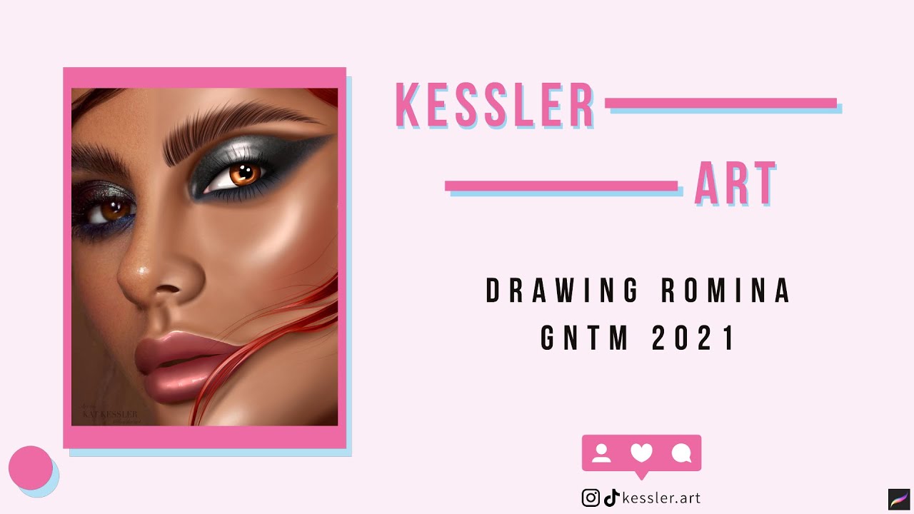 DRAWING TUTORIAL: Romina GNTM 2021 | Zeichnen lernen in Procreate ...