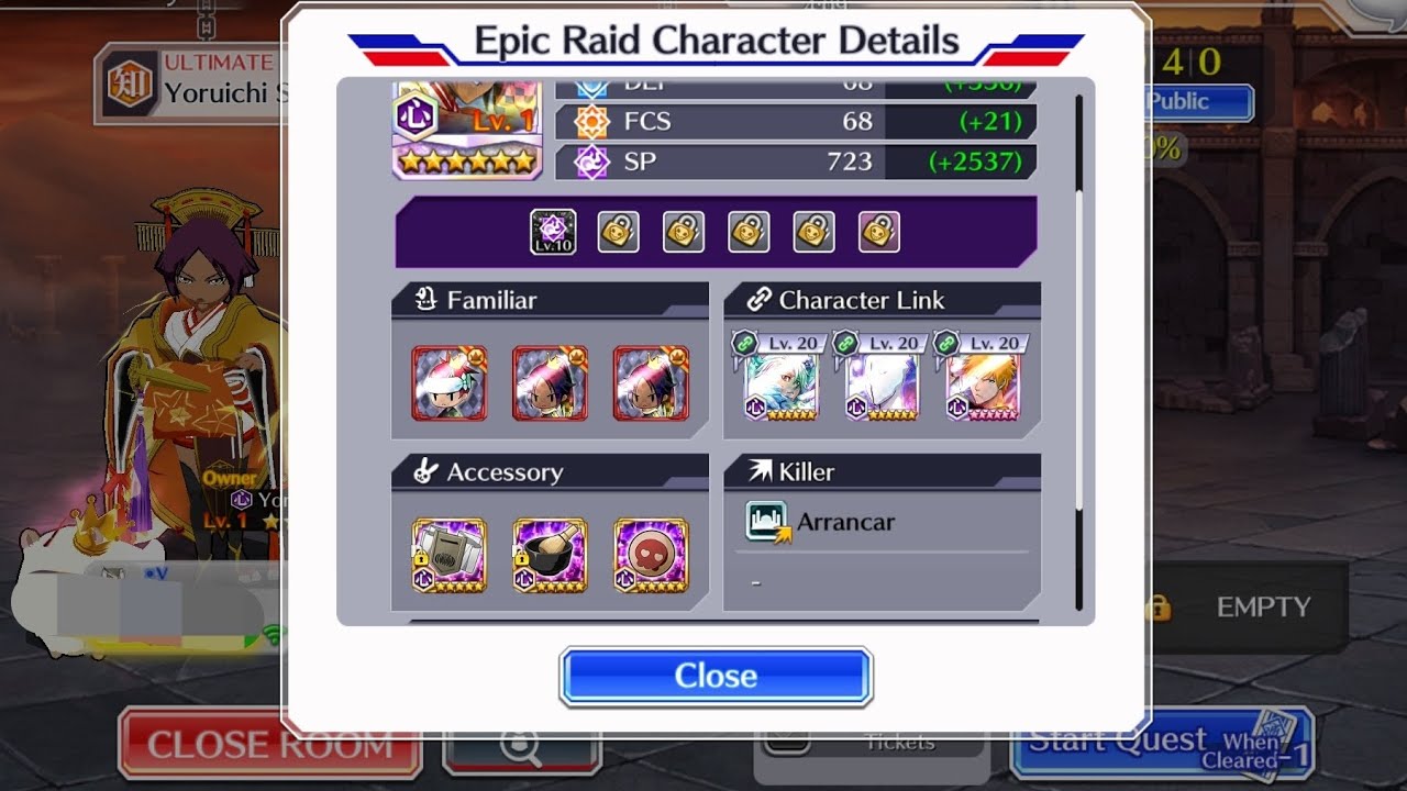 Bleach Brave Souls - Lv1 1/5 SAFWY Yoruichi Vs Awakened Epic Raid (Solo ...