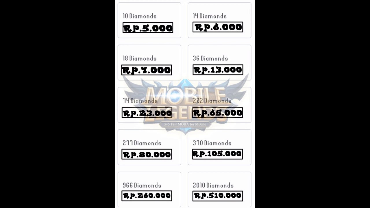 HARGA DIAMDONDS ML DAN FF - YouTube