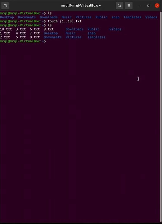 Linux/Ubuntu Tricks 💡 #57 #shorts - Create bunch of dummy files - YouTube