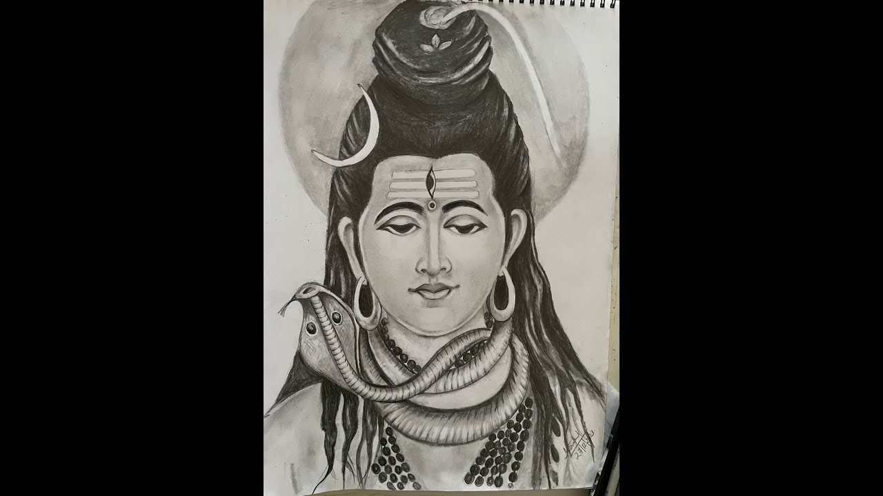 Om Namah Shivayya..... Lord Shiva drawing - YouTube
