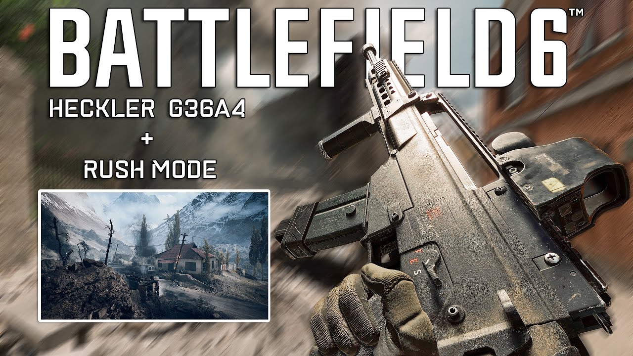 Heckler G36A4 Battlefield 6 Rush Mod Gameplay - YouTube