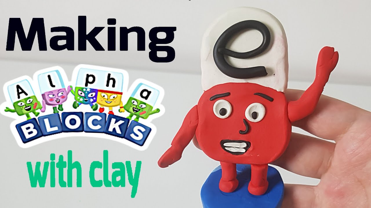 Making Alphablocks Letter E with Clay Tutorial - YouTube