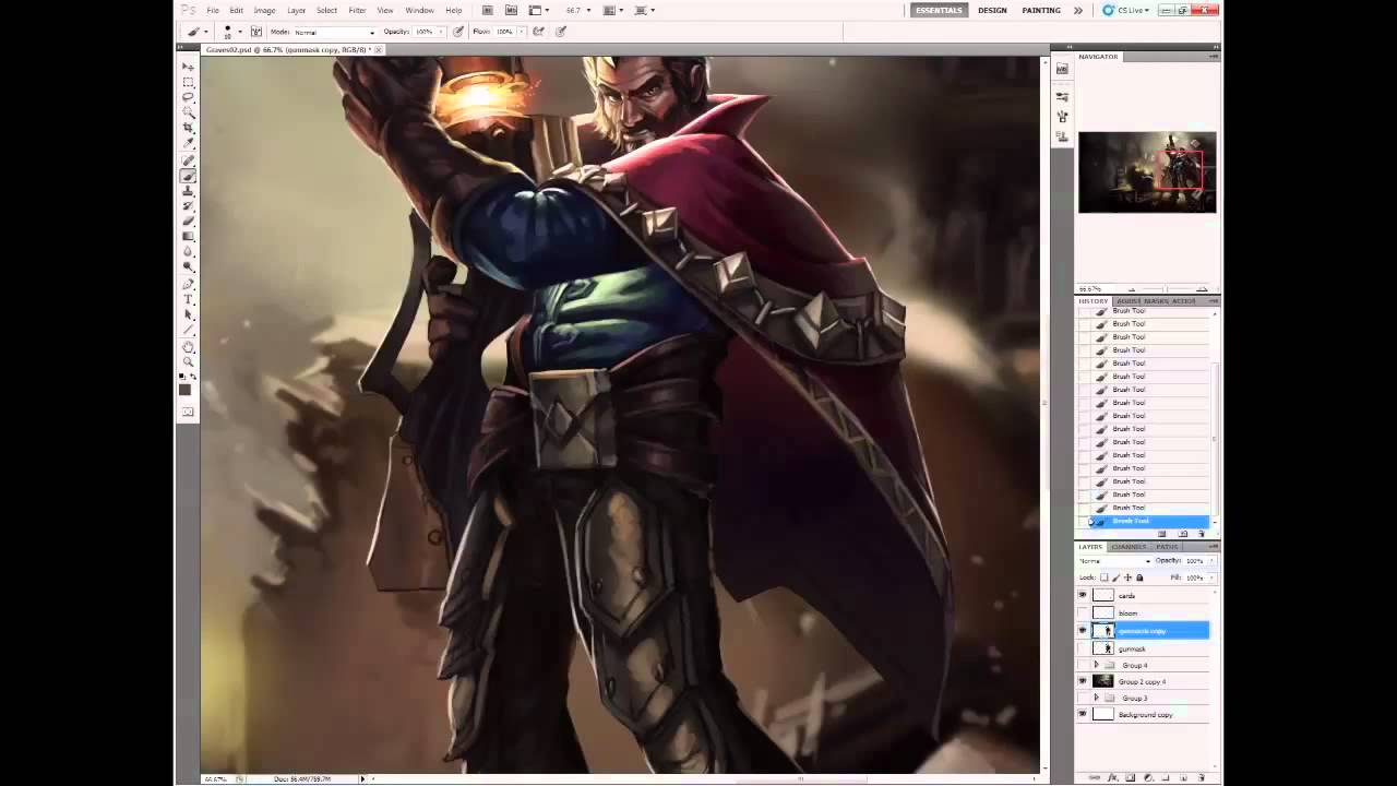 (LoL) League of Legends: Graves Art Character Spotlight - YouTube