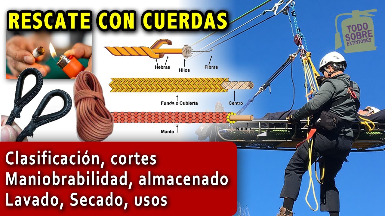 Guía completa: LAS CUERDAS y equipamiento blando para rescatistas 😲 ...