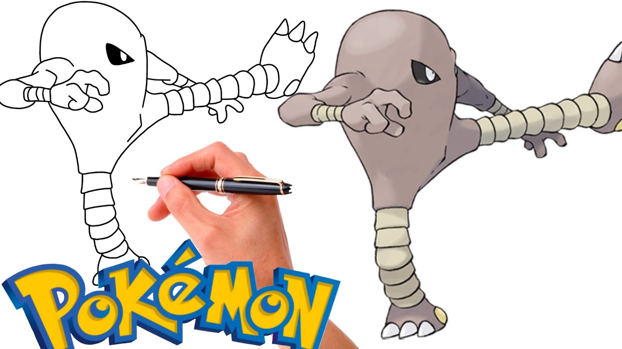 How To Draw HITMONLEE POKEMON #106 | Generation 1 - YouTube