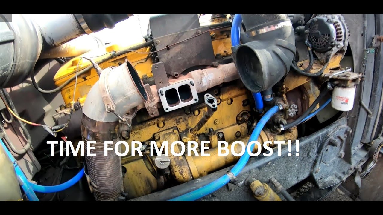 NEW TURBO ON MY PETERBILT 379 CAT 3406B 3ZJ AND LOADING STEEL SHEETS ...