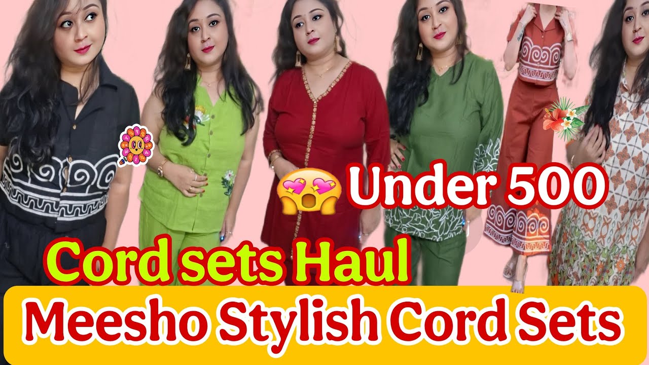 *Meesho Summer Stylist Cord sets Haul *I Trendy Meesho Cord sets 💖💝 ...