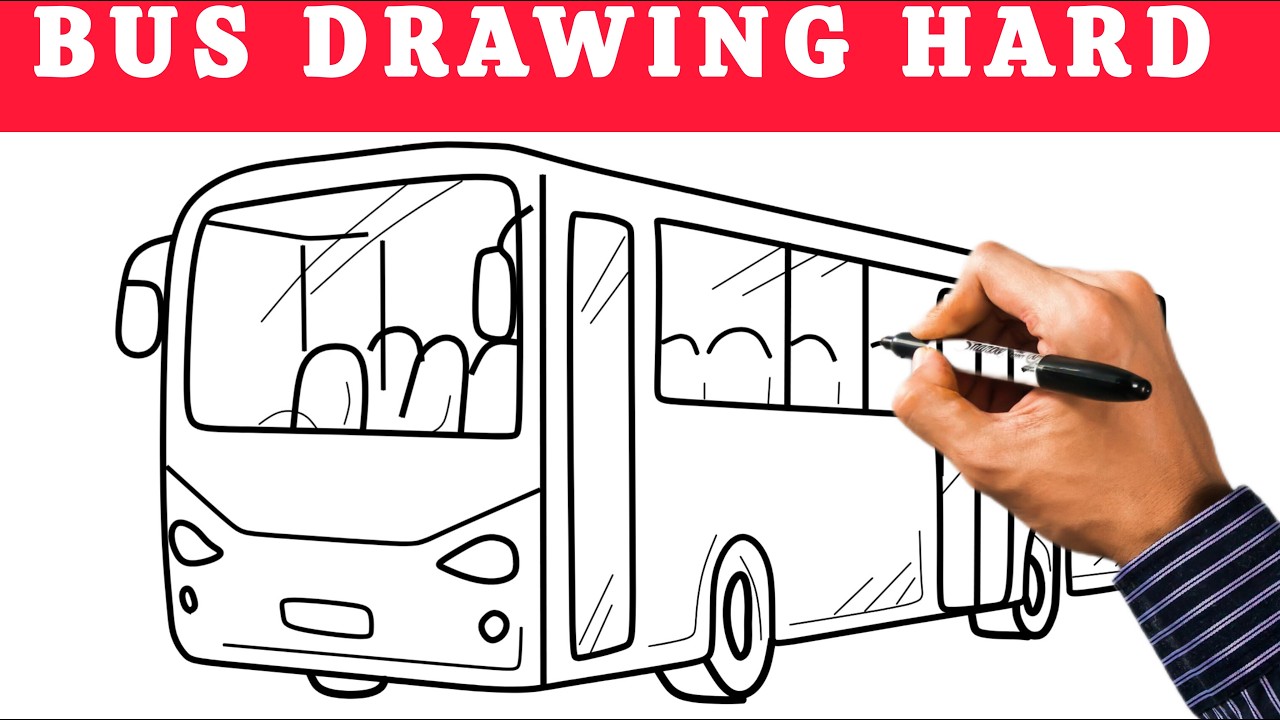 2025 How To Draw Bus By Hand New Drawing Upload By Ashish Samrat || Bus ...
