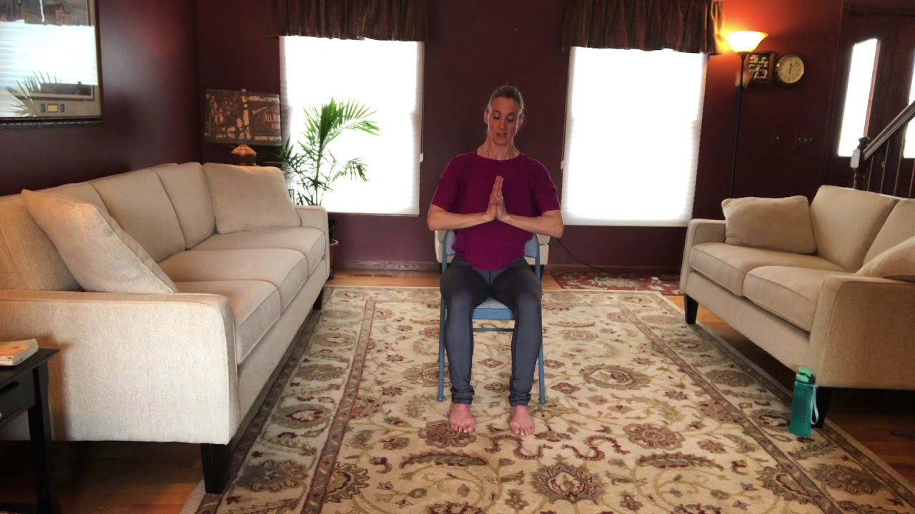 45 MIN CHAIR YOGA - YouTube