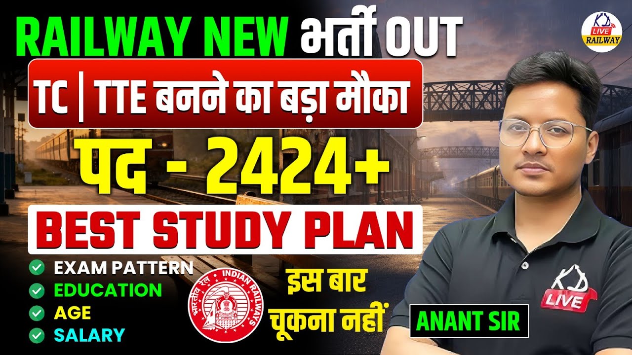 Railway New Vacancy 2025 | Railway TC & TTE Syllabus, Exam Pattern ...