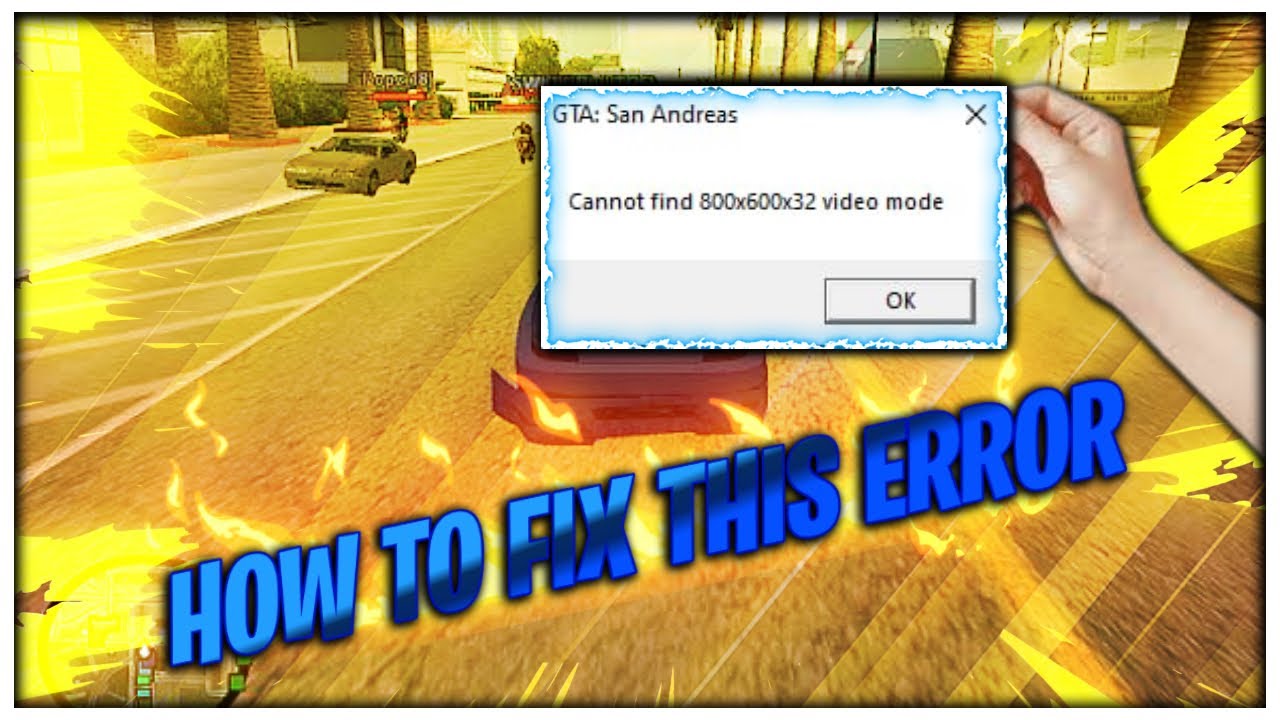 HOW TO FIX RESOLUTION ERROR IN GTA SAN ANDREAS | WOOFER GAMING - YouTube