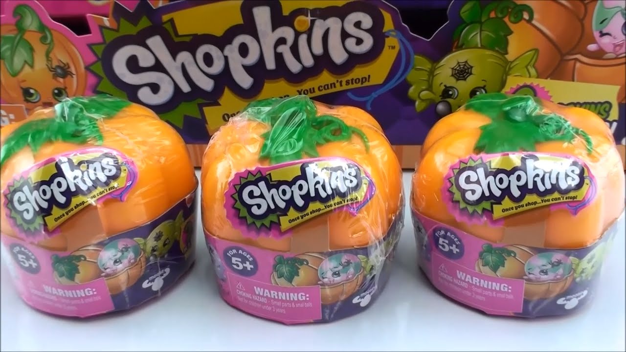 🎃🎃 Shopkins Halloween Pumpkin Surprises Pumpkins 2 Pack 🎃🎃 - YouTube