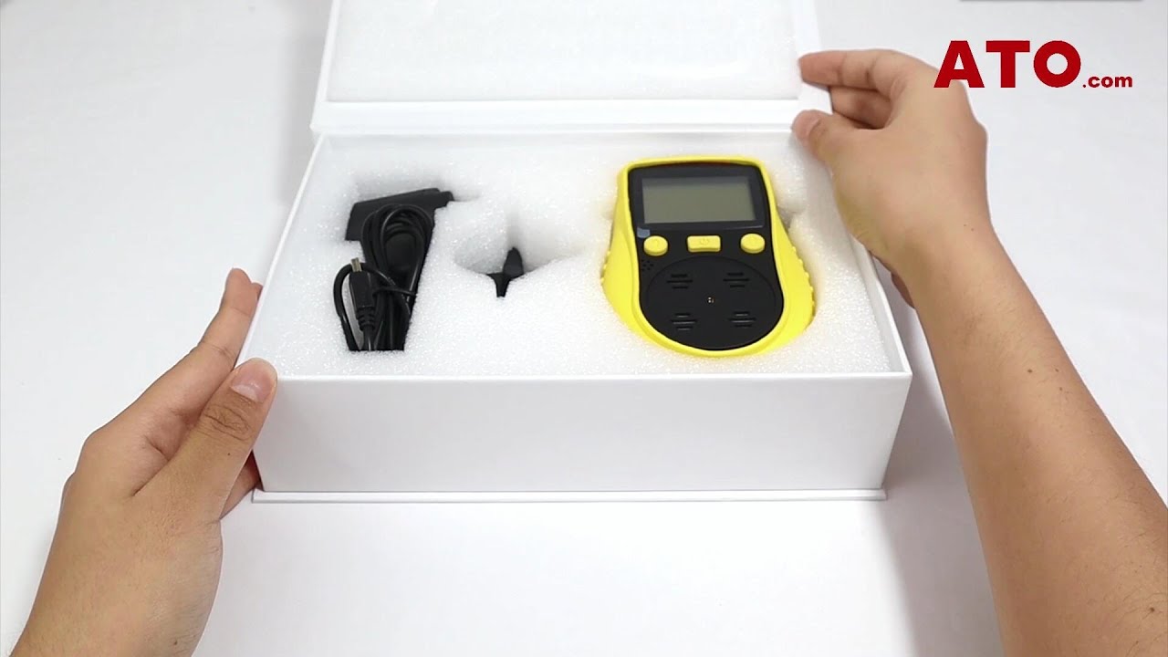 Handheld Diffusion Type Multi Gas Detector for CO/H2S/O2/EX - YouTube