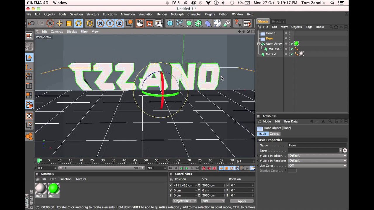 C4d Tutorial: More good looking text (VOICE TUTORIAL)--Super Easy ...