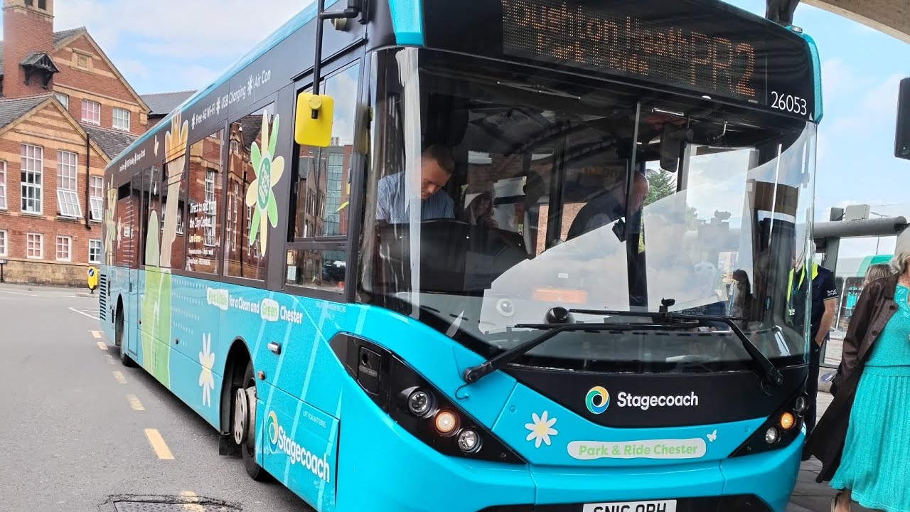 stagecoach Chester park and ride 13th May to 16th June 2024 - YouTube