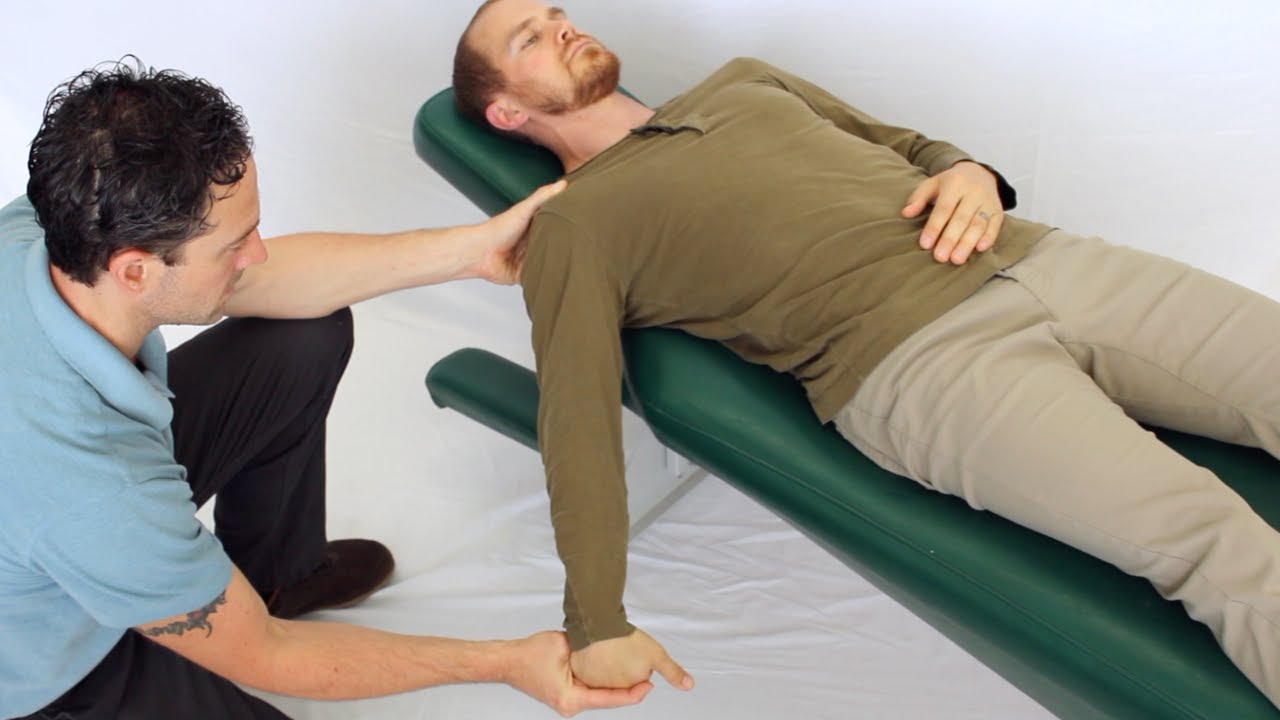 Upper Limb Tension Test: Radial Nerve - Passive (Supine) - YouTube