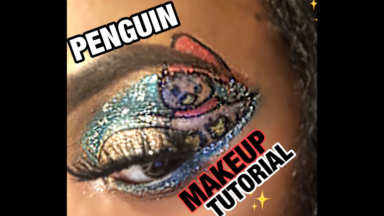 Day 2: PENGUIN Holiday Christmas Makeup TUTORIAL - YouTube