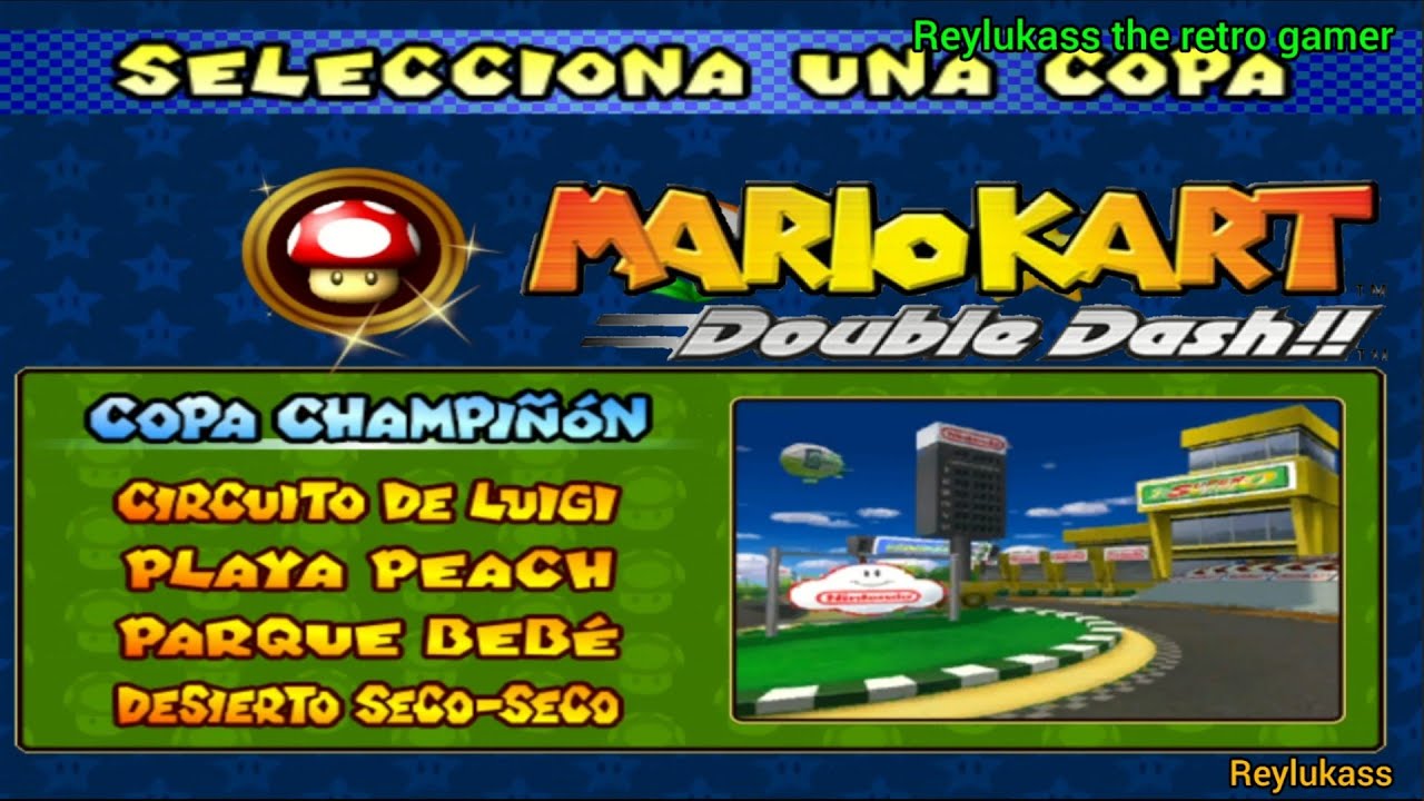 Mario Kart Doble Dash de Nintendo Game Cube, copa champiñón ...