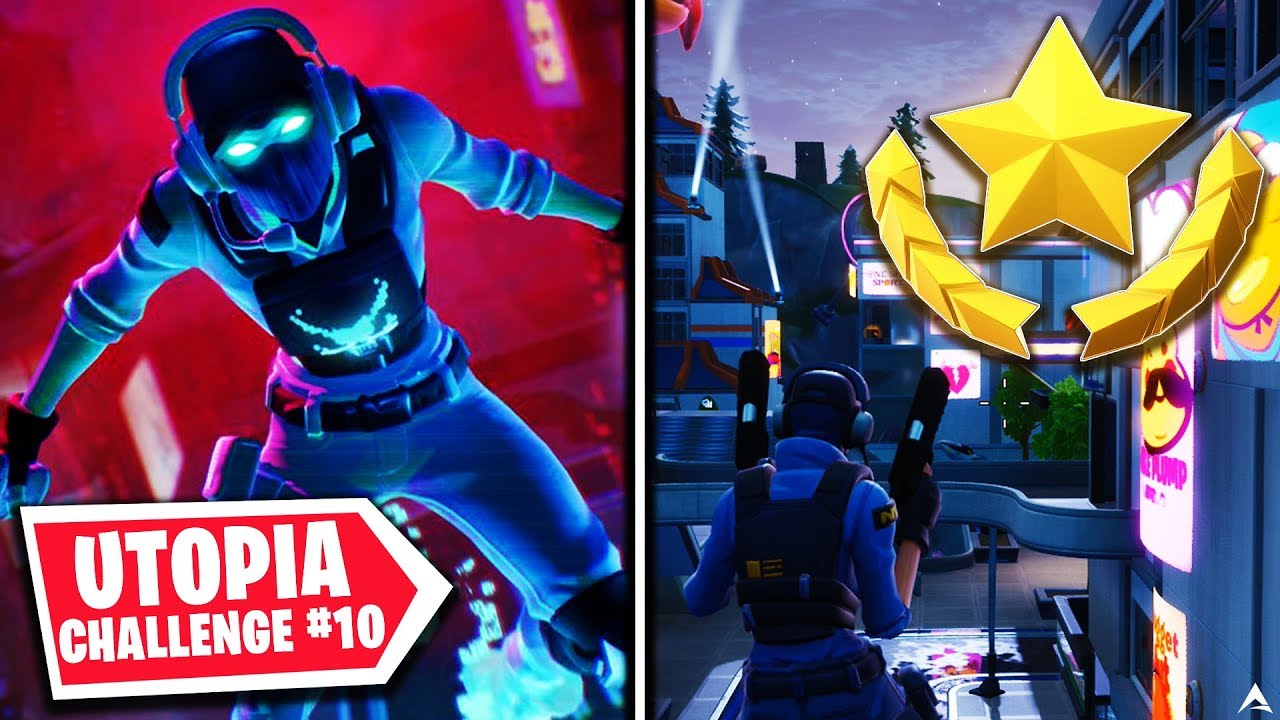 SECRET BATTLE STAR? Utopia Challenges Week 10 (Fortnite Season 9) - YouTube