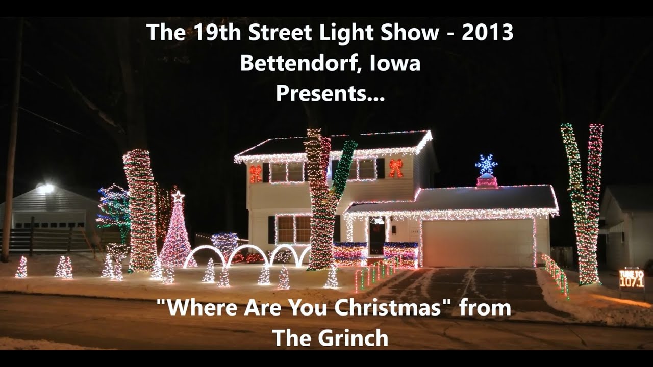 The 19th Street Light Show Presents Where Are You Christmas - 2013 ...