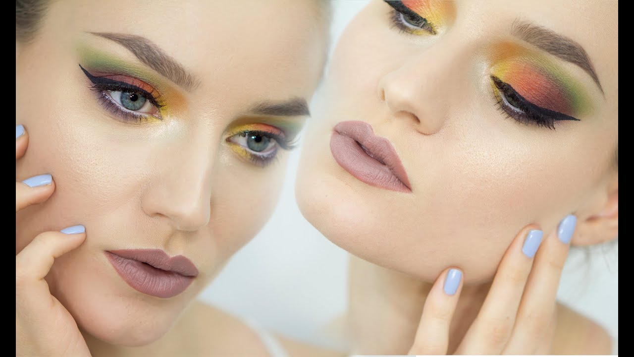 Bright & Colorful Makeup Tutorial - YouTube