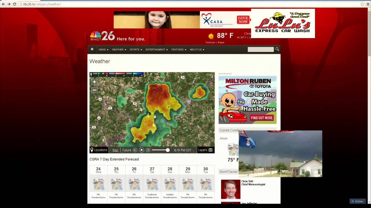 Weather forecast for Augusta GA, Aiken SC, and all of the CSRA - 06/24 ...