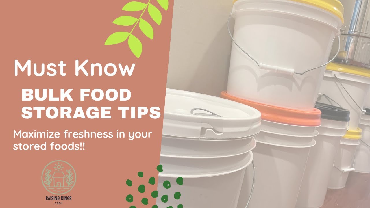 BULK FOOD STORAGE TIPS | How to keep your food fresh!! - YouTube