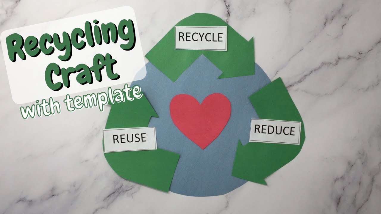Recycling Craft (Free Template) - YouTube