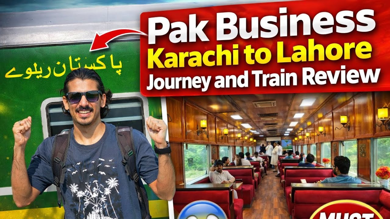 Pak Business Train Review 🚆 | Karachi to Lahore New Luxury Journey 2025 ...