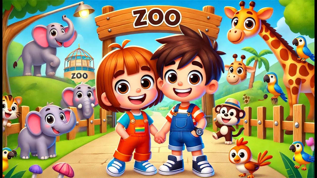 Learn Animals | Kids Song About Animals | Milo and Momo At the zoo 🌟 ...