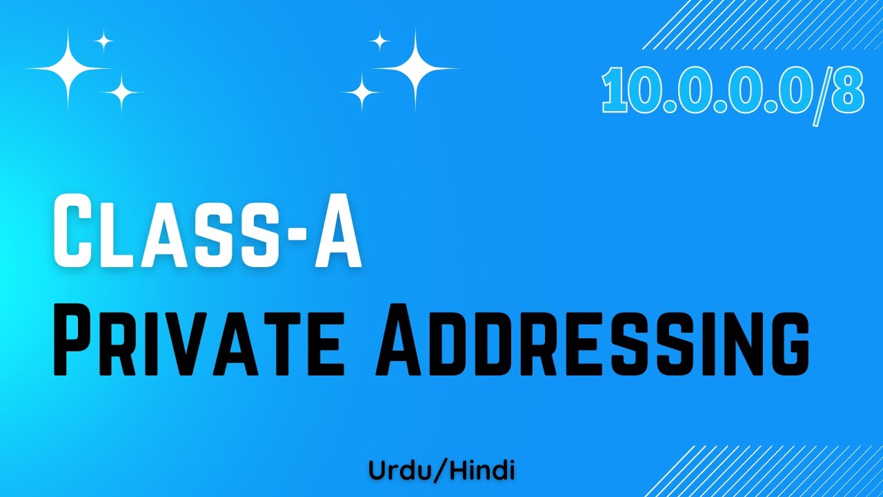 [Lec#19] Understanding Private IPv4 Addresses for Class-A Networks: A ...