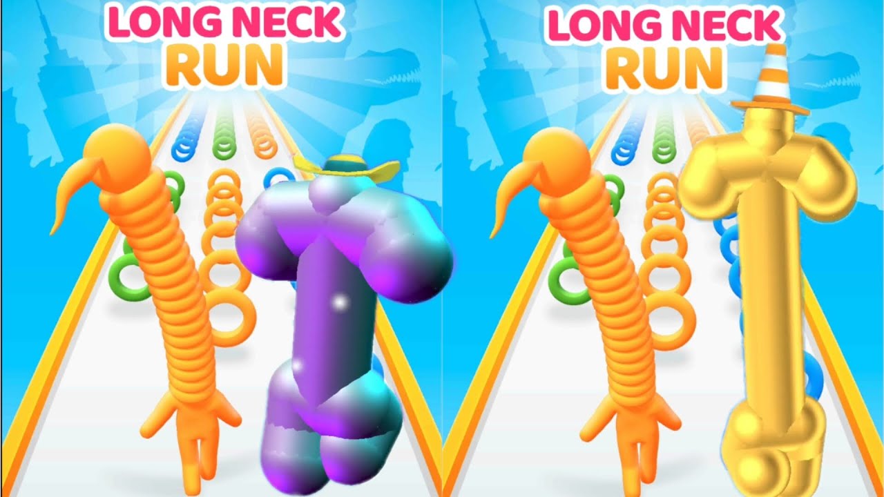 Long Neck Run 🆚Tall Man Run MAX LEVEL! On Android & IOS - YouTube