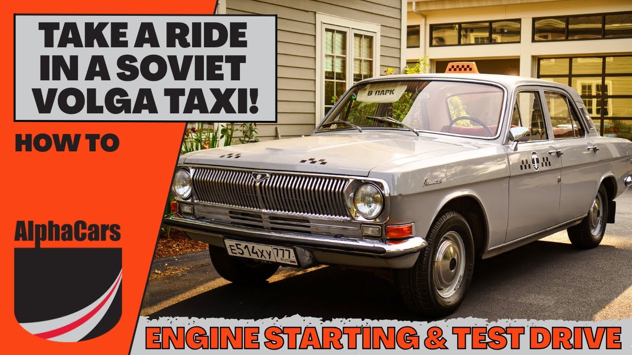 1976 Volga GAZ M24 Taxi: Engine Starting Tutorial - YouTube