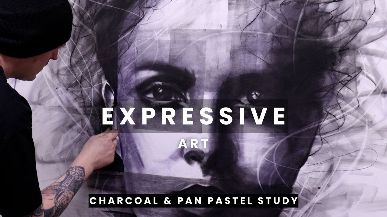Exploring Charcoal and Pan Pastels | Expressive Art Techniques # ...
