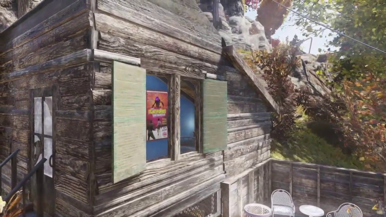 Fallout 76 Camp Build 'Hillside Hamlet' | Pre Existing Structure Camp ...