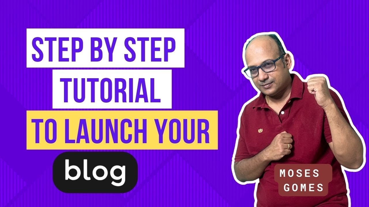 How to start your own blog step by step process I Moses Gomes - YouTube