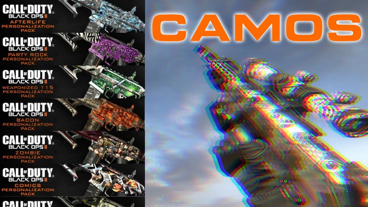 Every Black Ops 2 DLC Camo - YouTube