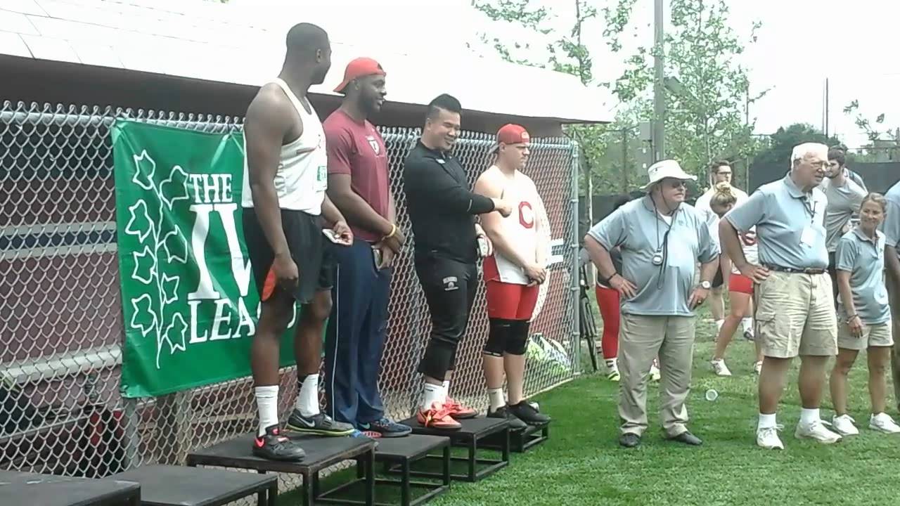 2015 Heps Men's Discus Awards Ceremony - YouTube